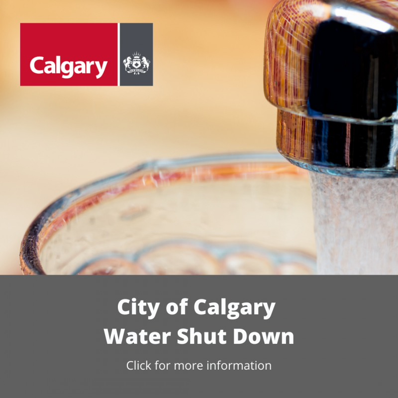 City of Calgary Water Shut Down (1080 × 1080 px) – North Hill Centre